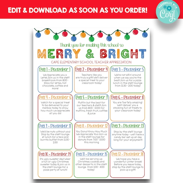 12 Days of Christmas - Etsy