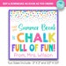 EDITABLE Pastel I Hope Your Summer Break is Chalk Full of Fun Square ...