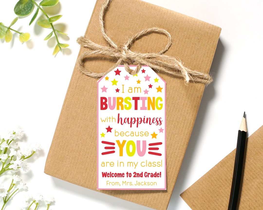 EDITABLE I Am Bursting With Happiness Because You Are in My Class Back ...