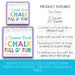 EDITABLE Pastel I Hope Your Summer Break is Chalk Full of Fun Square ...