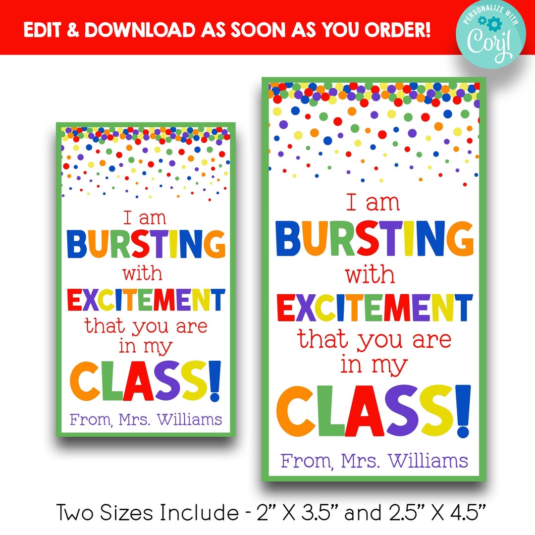 EDITABLE Bright Back to School Survival Kit Tags | I Am Bursting With ...