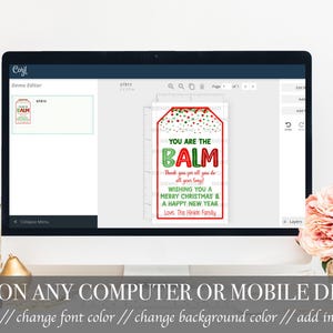 EDITABLE Wishing You a Lotto Christmas Cheer Gift Tags | Printable ...