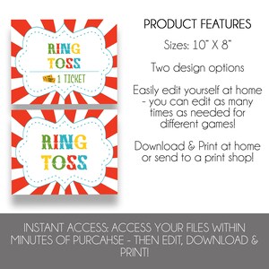 EDITABLE Carnival Welcome Sign | Carnival Party Sign | Printable ...