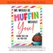 INSTANT DOWNLOAD We Would Be Muffin Without You Sign | Muffin ...