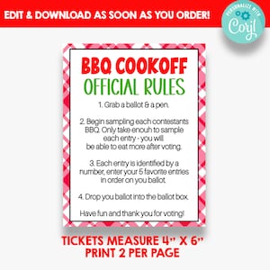 EDITABLE BBQ Cook-off Fundraising Bundle | BBQ Cook off Flyer With ...