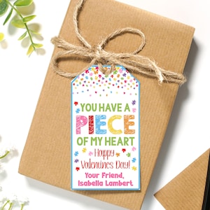 EDITABLE You Have a Piece of My Heart Valentine's Day Treat Tags Puzzle ...