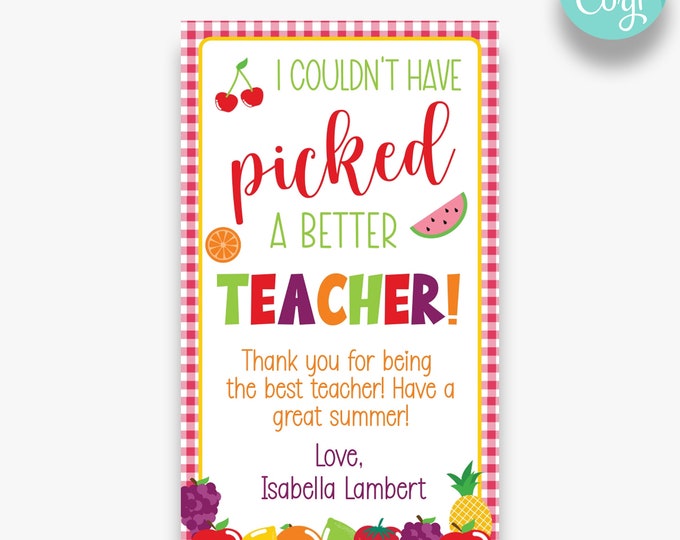 Printable Tags, Instant Download, Digital Download, Gift Tags, Fruit ...