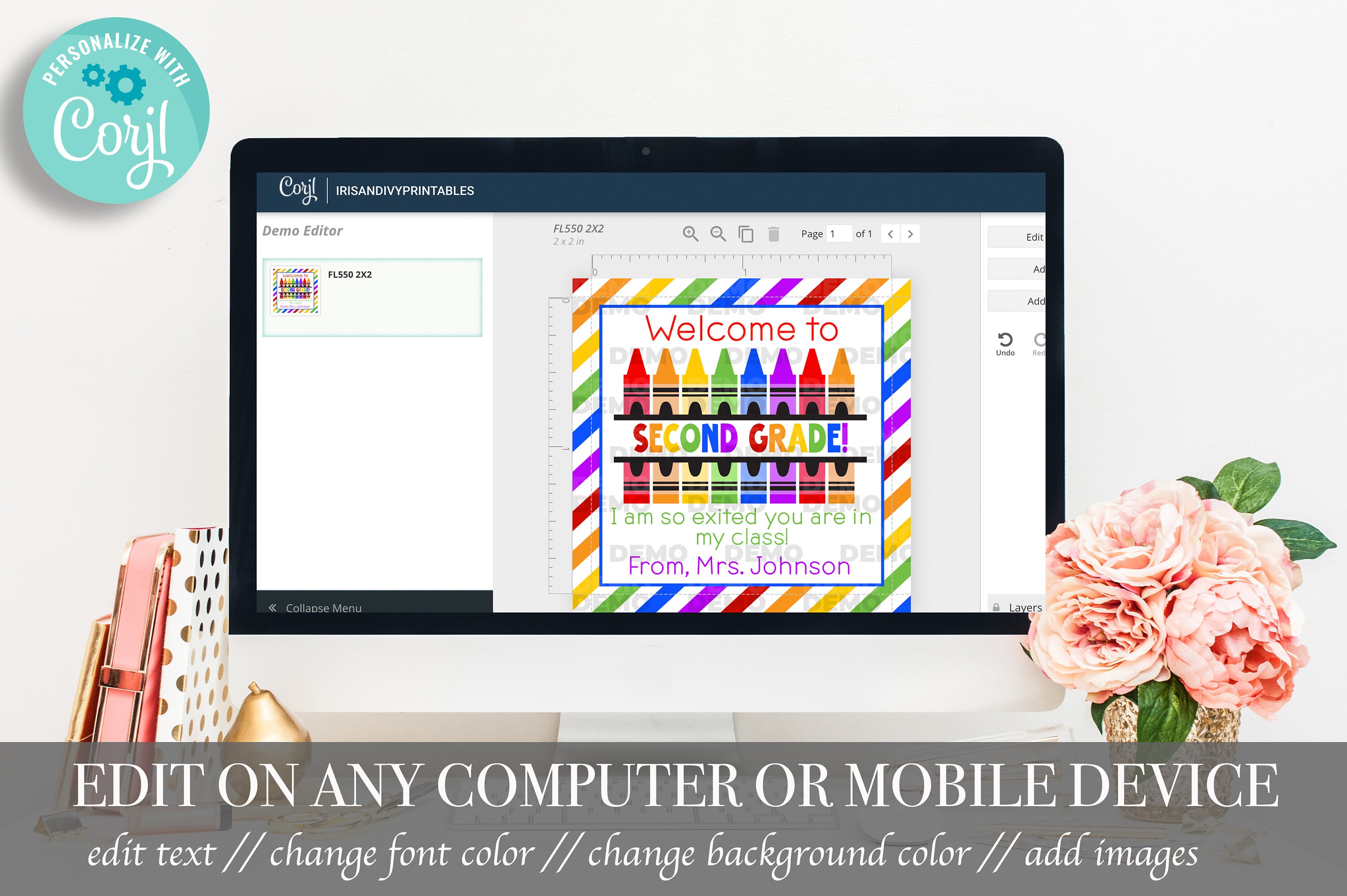 EDITABLE Welcome Back to School Treat Tag | Back to School Open House ...