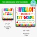 EDITABLE Welcome Back to School Kids Favor Tags for Any Grade Printable ...