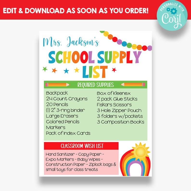 EDITABLE Back to School Classroom Information Bundle Back to - Etsy