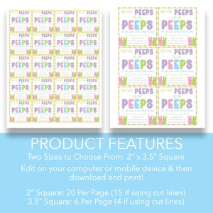EDITABLE Have Your Peeps Call My Peeps Easter Marketing Gift Tags ...