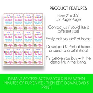 EDITABLE You Are Cereal-sly the Best Appreciation Gift Tags | Printable ...