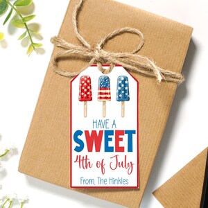 EDITABLE Have a Sweet 4th of July Gift Tags | Popsicle Treat Bag Tags ...