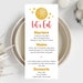 EDITABLE Gold Disco Ball Menu Retro Disco Party Menu Disco Party ...