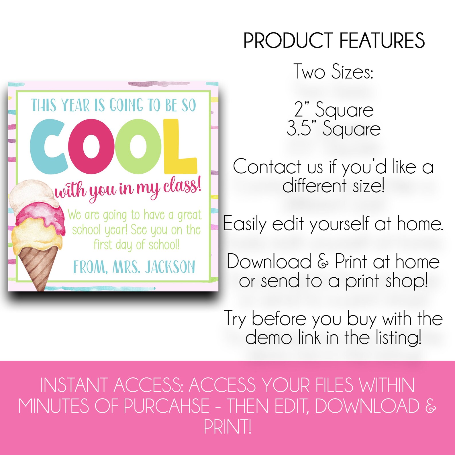 EDITABLE This Year is Going to Be so Cool With You in My Class Square ...