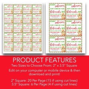 EDITABLE Holiday Calories Don't Count but Your Referrals Do Marketing ...