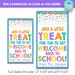 EDITABLE First Day of School Treat Tags Pastel Just a Little Treat to ...