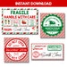 INSTANT DOWNLOAD | North Pole Christmas Shipping Labels | Santa Gift ...