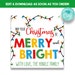 EDITABLE May Your Christmas Be Merry & Bright Gift Tag Printable ...