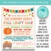 EDITABLE Fall Craft Fair Flyer PTO Craft Fair Fundraiser Flyer ...