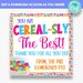 EDITABLE You Are Cereal-sly the Best Thank You Treat Tags Teacher Gift ...