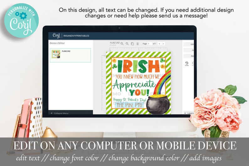 EDITABLE IRISH You Knew How Much We Appreciate You St. Patrick's Day ...