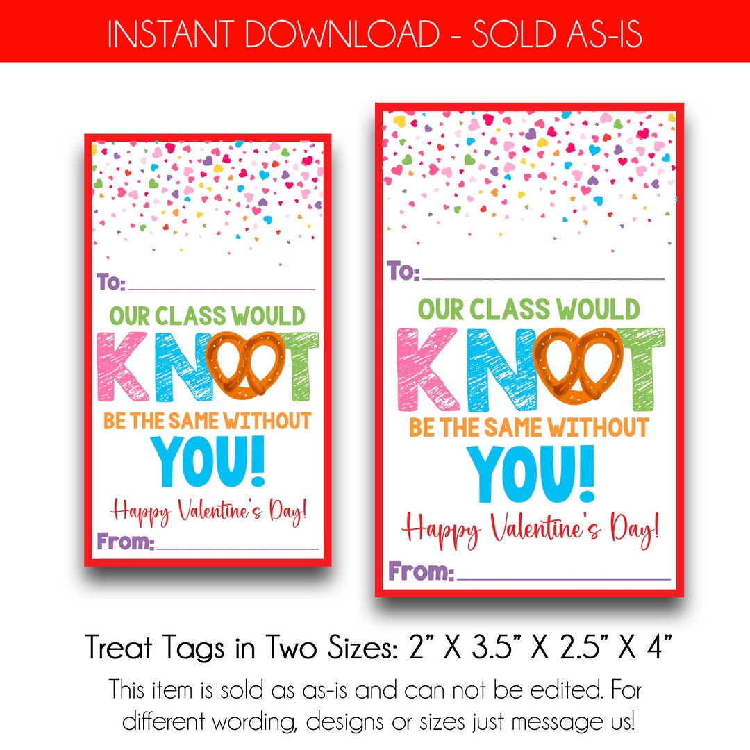 INSTANT DOWNLOAD | Our Class Would Knot Be the Same Without You Kid's ...