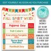 EDITABLE Fall Spirit Week Flyer Printable Fall Spirit Week Schedule PTO ...