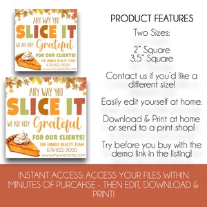 EDITABLE Any Way You Slice It We Are Grateful for Our Clients Square ...