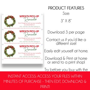 EDITABLE Holiday Wreath Fundraiser Flyer | Wreath Sale Flyer With BONUS ...