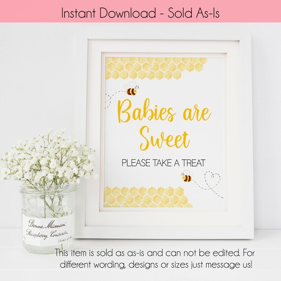 Instant Download Honey Bee Babies Are Sweet Take a Treat - Etsy