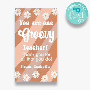 EDITABLE Groovy Teacher Thank You Tags | One Groovy Teacher ...