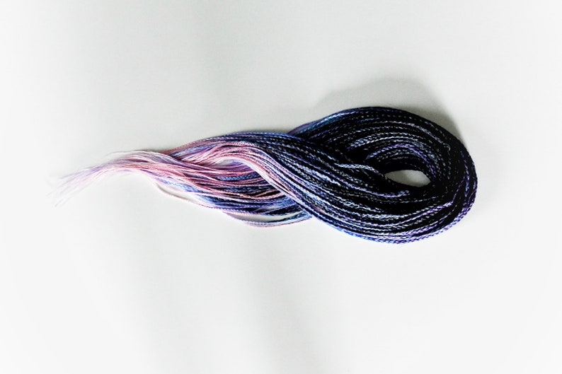 Braids Set De Double Ended Ombré Violet Kanekalon New Dreads Ready to ...