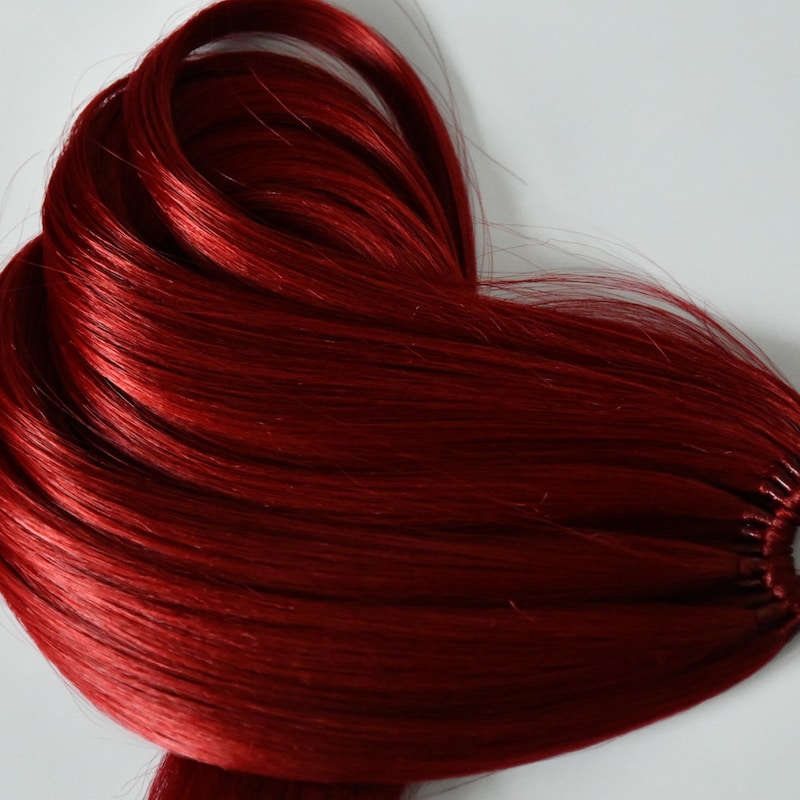 Red Hair Extensions - Etsy