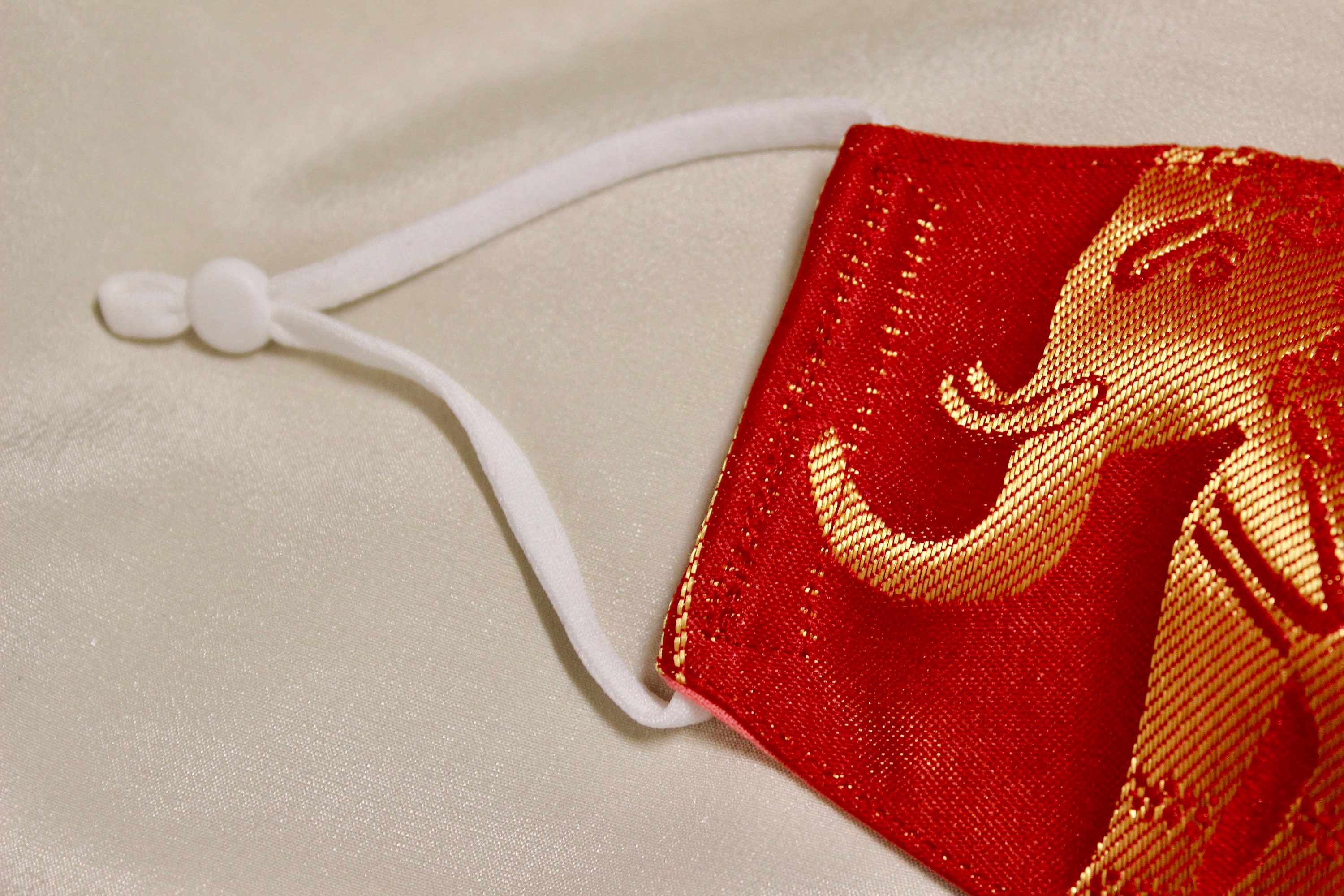 Golden Elephant Indian Face Mask / Formal Face Mask / Embroidered Face ...