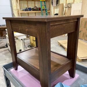 Concealment End Table (hidden Compartment) - Etsy