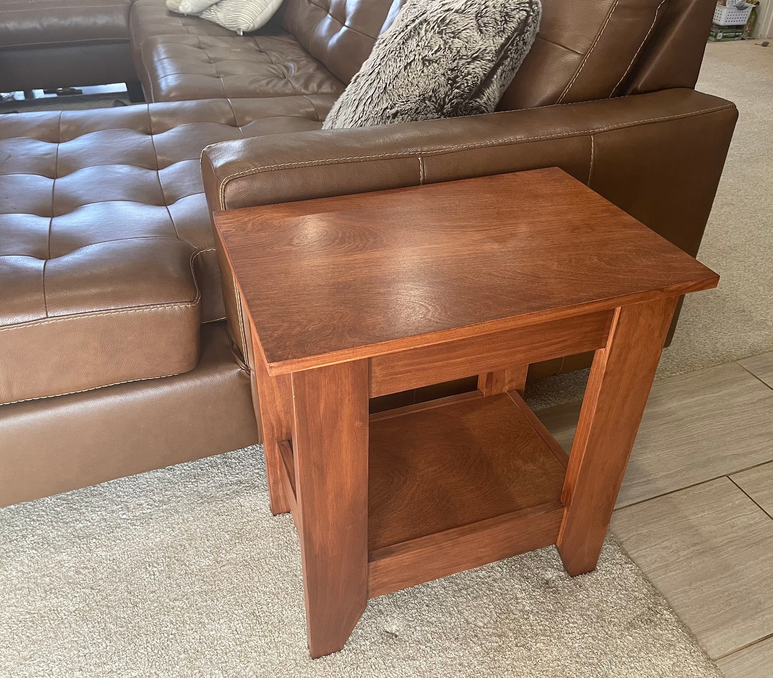 Concealment End Table hidden compartment | Etsy