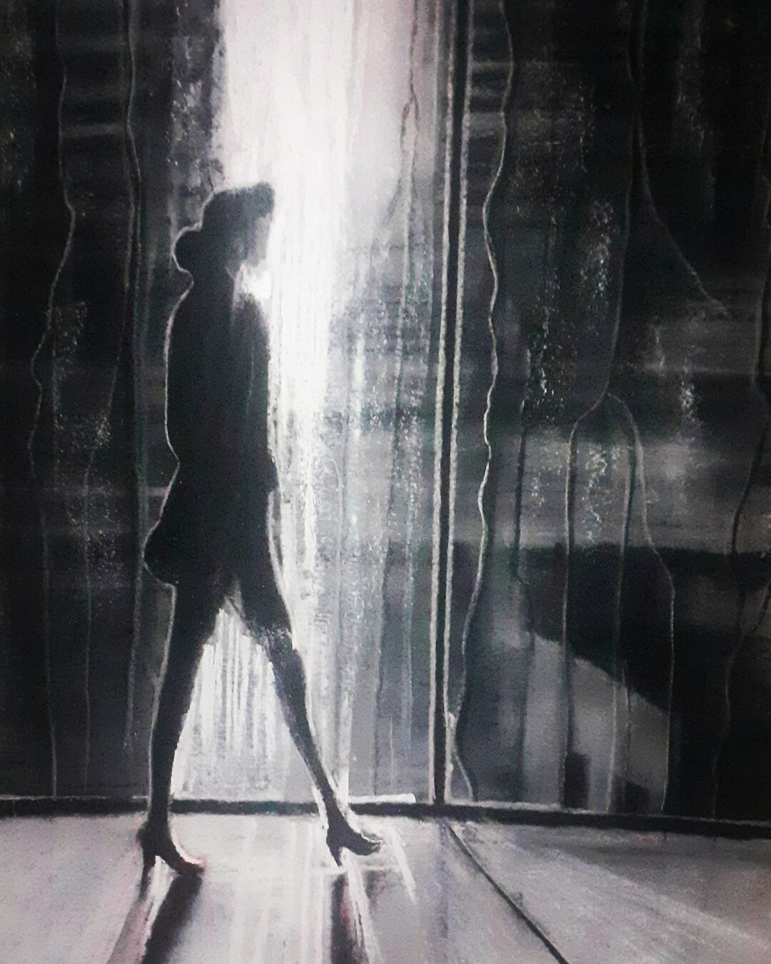 Original Signed Art by Andrew Mcadam. 'the Girl on the 15th Floor ...