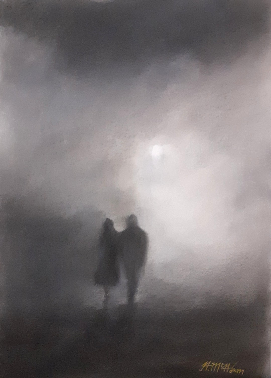 Together Again. Original Signed Art by Andrew Mcadam. Unframed, Size A3 ...