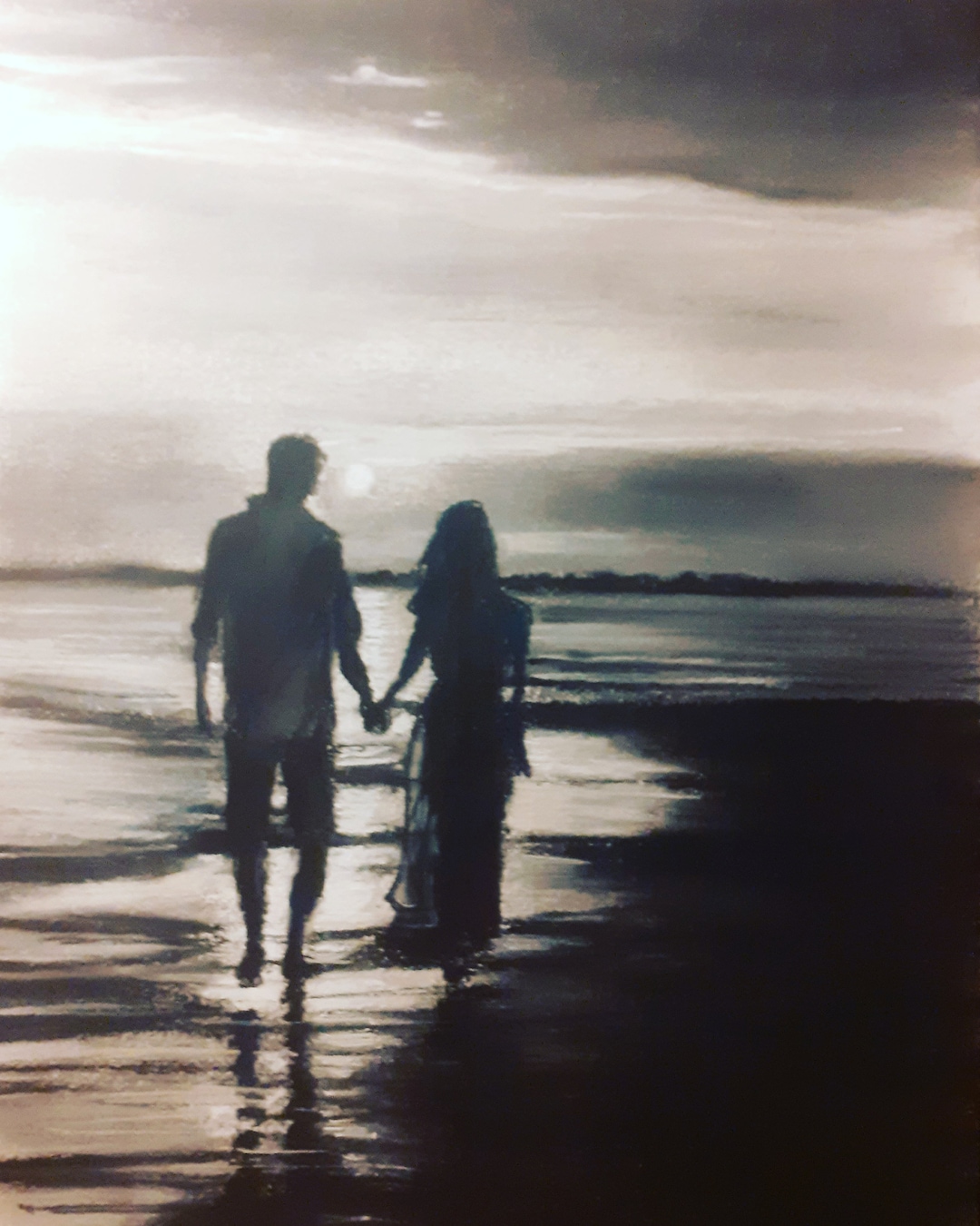 Original Signed Wet Charcoal and Pastel Art by Andrew Mcadam. 'absolute ...