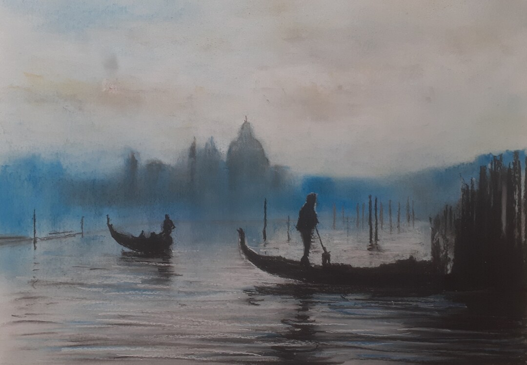 Venice. Original Signed Art by Andrew Mcadam. Unframed, Size A3. - Etsy