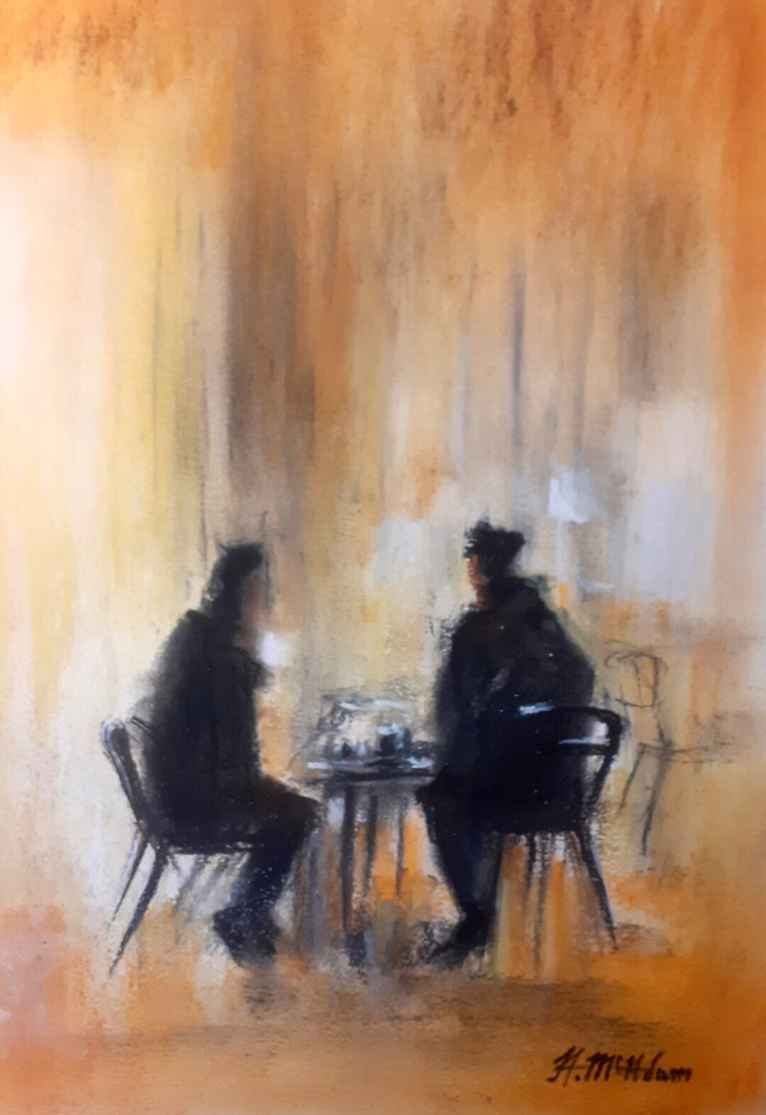 Coffee Shop. Original Signed Art by Andrew Mcadam. Unframed, Size A3 ...