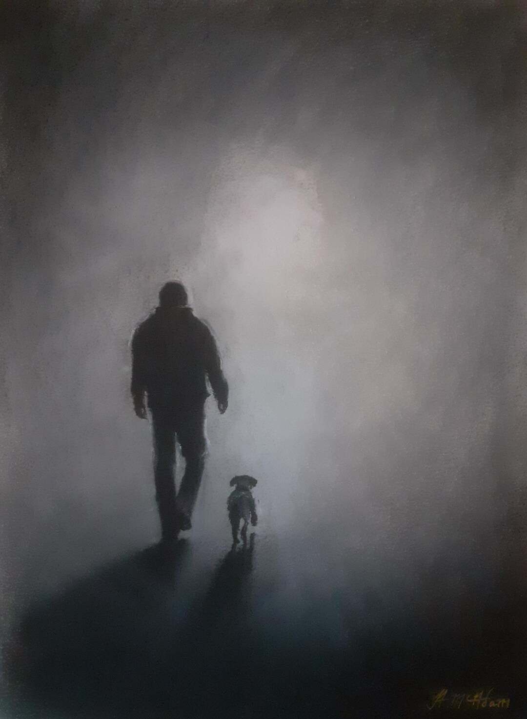 Let Us Walk Again. Original Signed Art by Andrew Mcadam. Unframed, Size ...