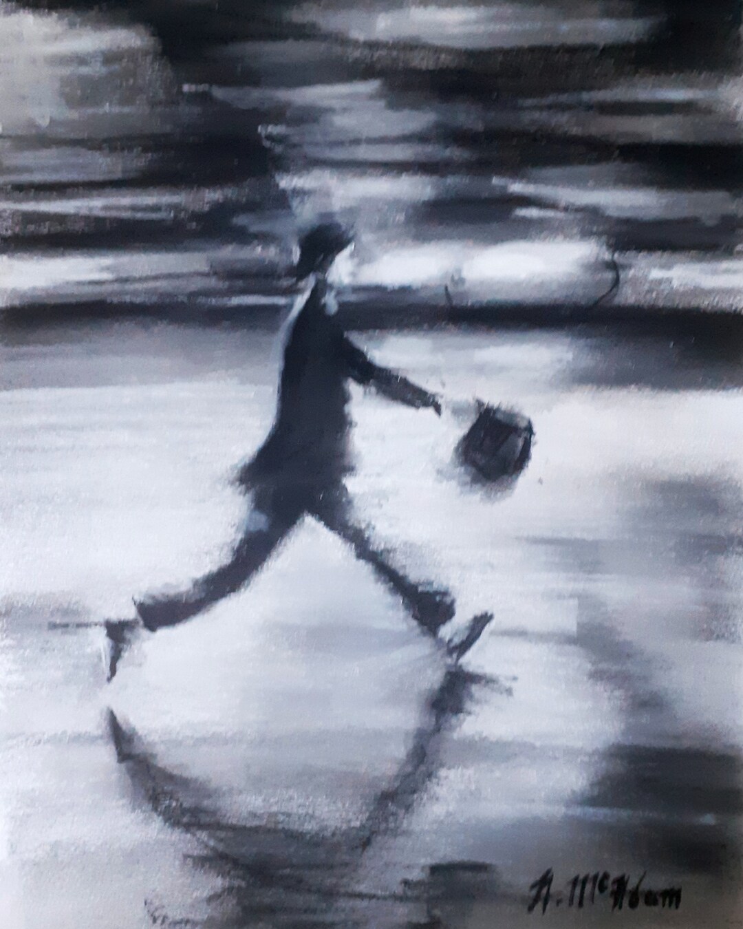 Hurry! Original Signed Art by Andrew Mcadam. Unframed, Size A3. - Etsy