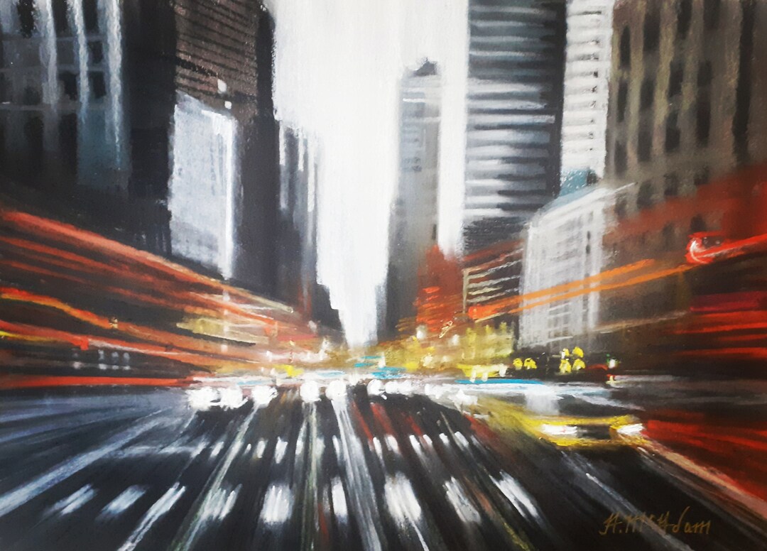 Original Signed Wet Charcoal and Pastel Art by Andrew Mcadam. - Etsy