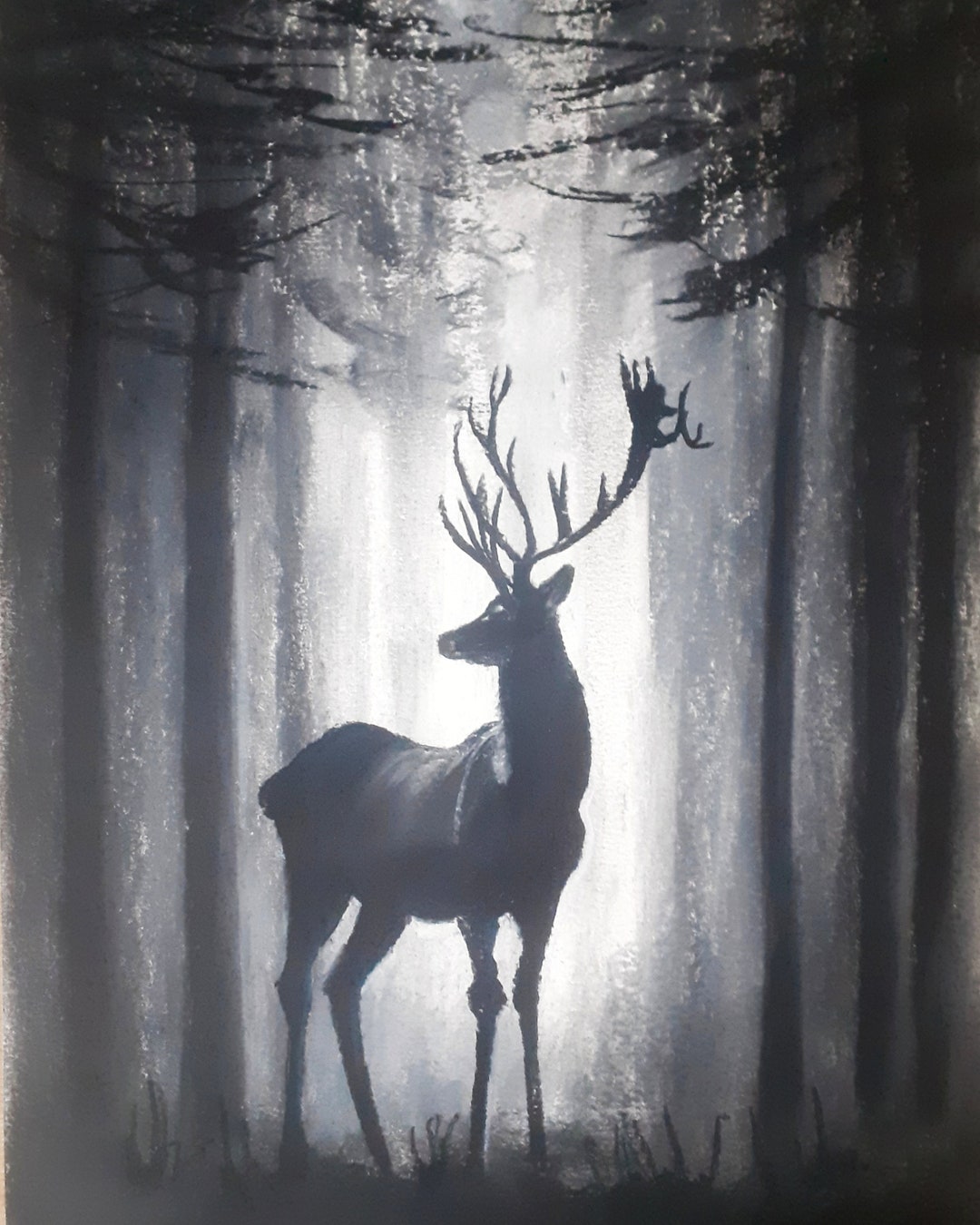 Woodlands. Original Signed Art by Andrew Mcadam. Unframed, Size A3. - Etsy