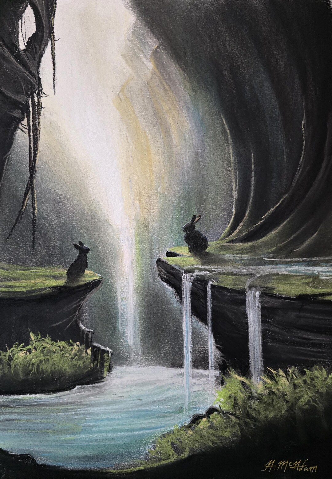 Hazel and Fiver, the Reunion. . High Quality Fine Art Print of an ...