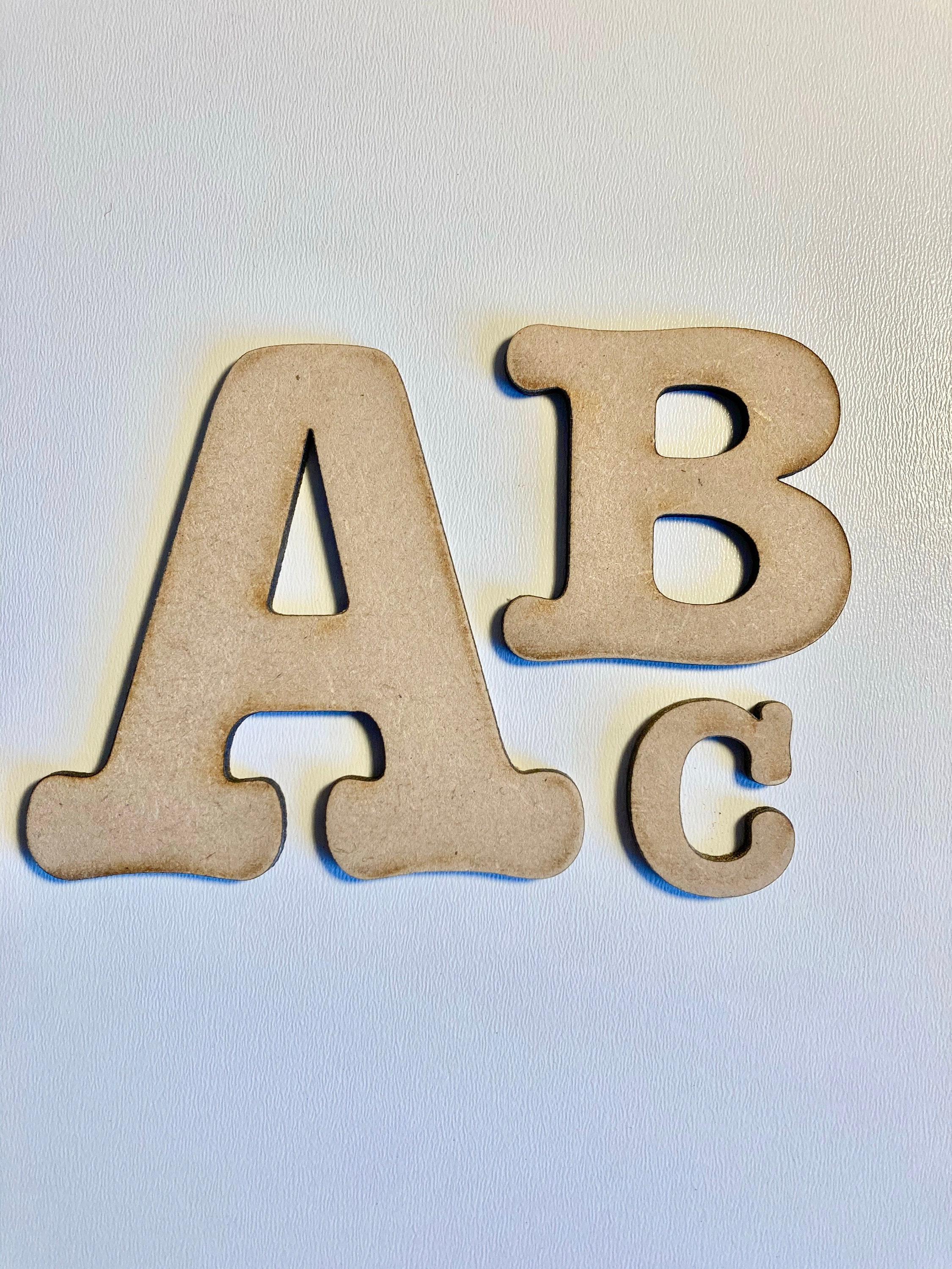 Alphabet letter Shapes Mix and match MDF shapes Wooden | Etsy