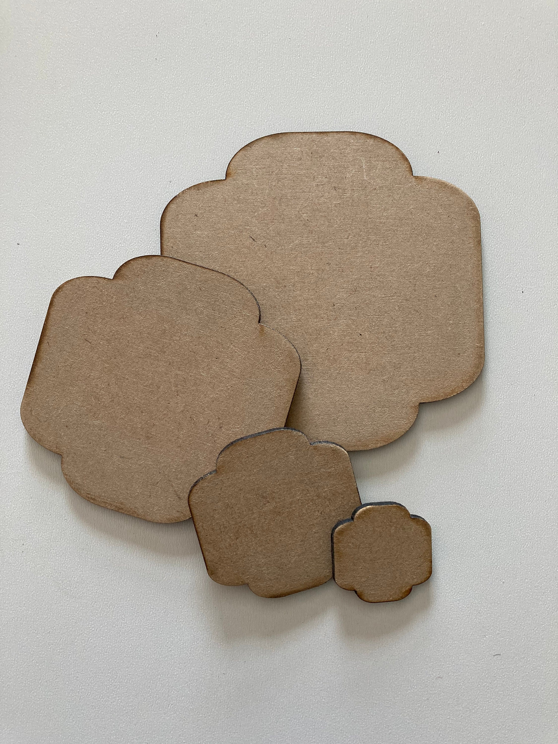 Shaped Square MDF shapes Craft shapes Wooden Blanks Craft | Etsy