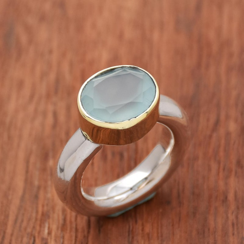 Chalcedony Ring - Etsy